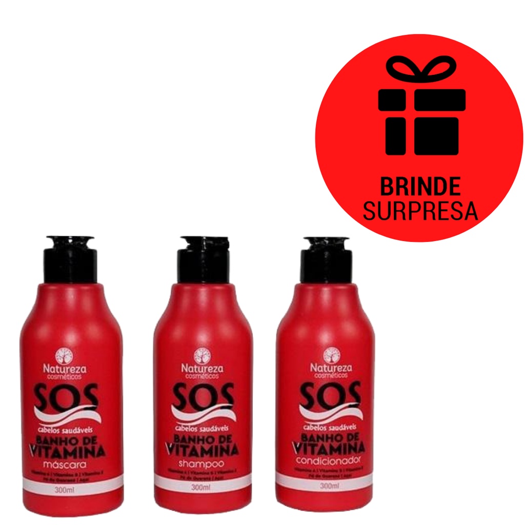 Natureza Cosméticos Kit Home Care SOS Banho de Vitaminas ( 3 Produtos ...