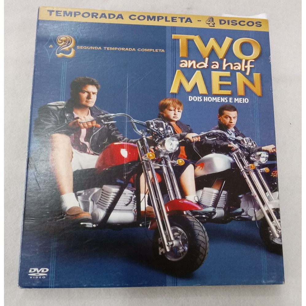 dvd two and a half men - 2ª temporada completa editora | Shopee Brasil