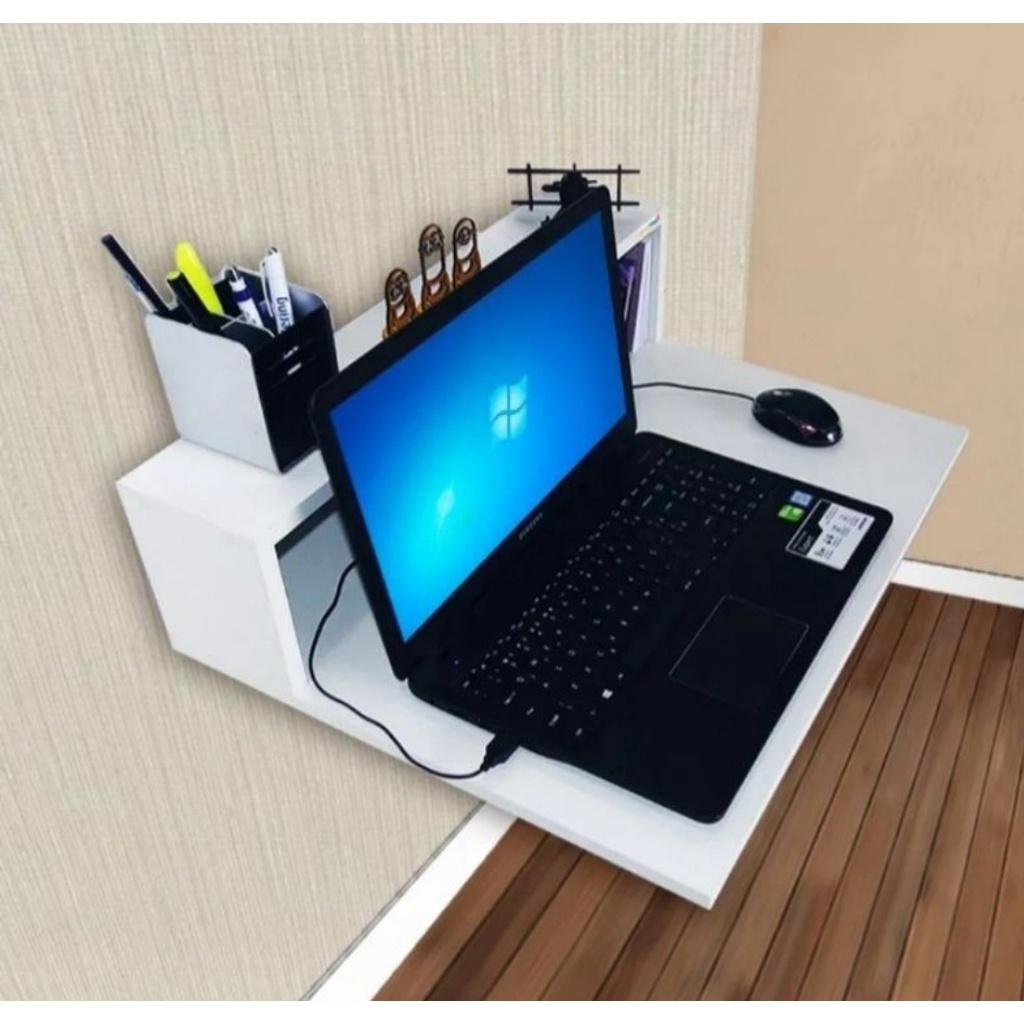 Suporte Para Notebook Nicho Branco 100 % Mdf Móveis Ester Mgs - Faz a Boa!