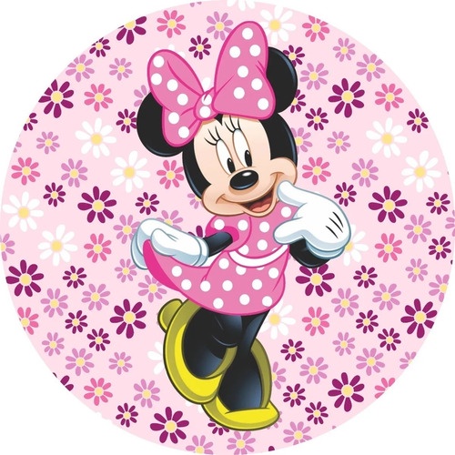 Painel Redondo Minnie Rosa 1,20 X 1,20 | Shopee Brasil