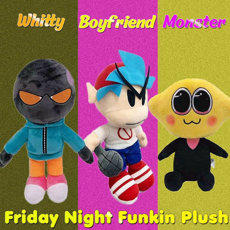 Friday Monster Funkin and FNF Doll Toy, Lemon Plush Demon Boyfriend ...