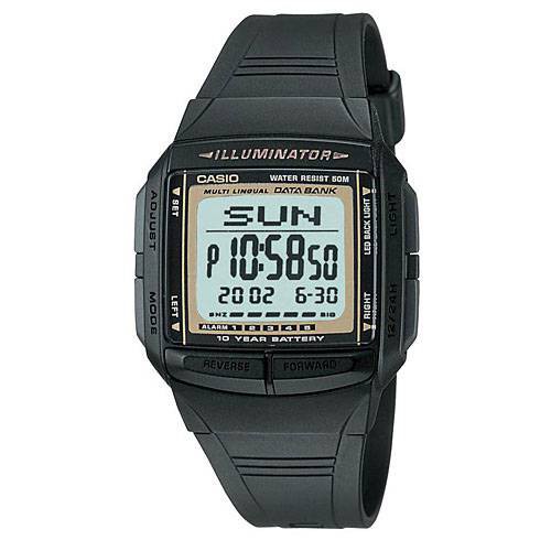 Relógio Casio Db36-9a Data Bank 30 Memoria 5 Alarmes 50 Mts | Shopee Brasil