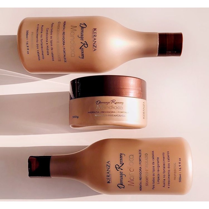 Kit Damage Recovery Mandioca - Home Care - Keranza / Grankera | Shopee ...