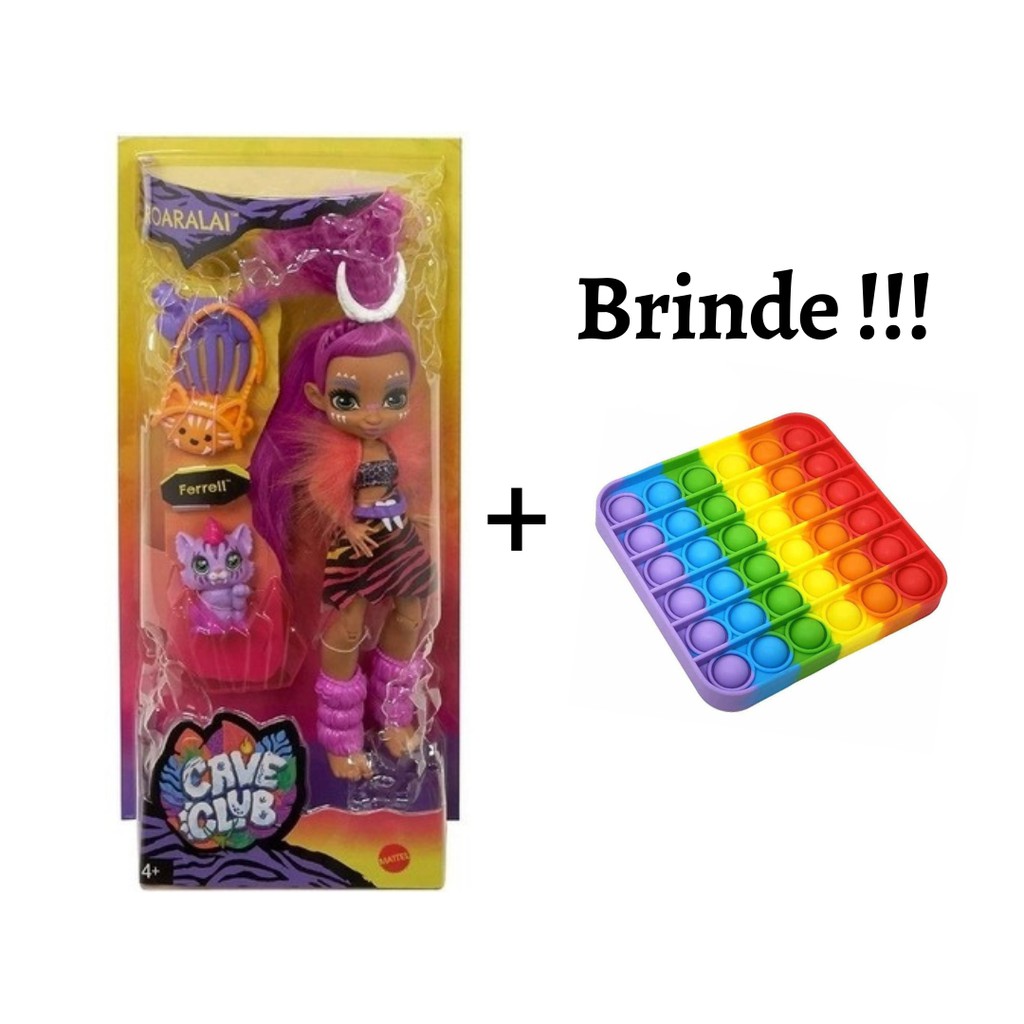 Boneca Cave Club Roaralai e Ferrell Articulada - Mattel | Shopee Brasil