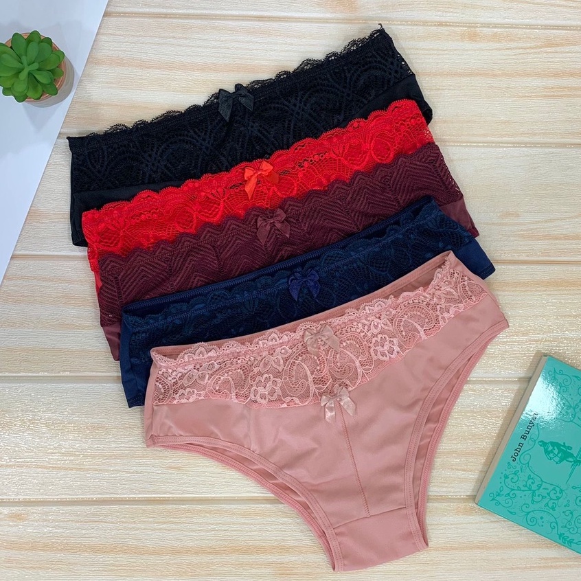 Kit 10 Calcinhas Confortáveis Calçola Senhora | Shopee Brasil