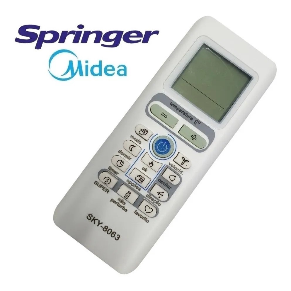 Controle Remoto Ar Condicionado Springer / Midea 42maca09s5 | Shopee Brasil