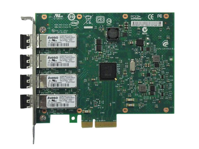 Placa de Rede Server INTEL E1G44HFBLK PCI-EX X4 CHIP 82580 Quad PORT LC ...