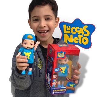 Boneco do Luccas Neto / Brinquedo com Som / Fala 14 Frases Famosas do ...