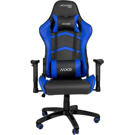 Cadeira Gamer Mymax MX5 Preto com Azul MGCH-MX5/BL | Shopee Brasil