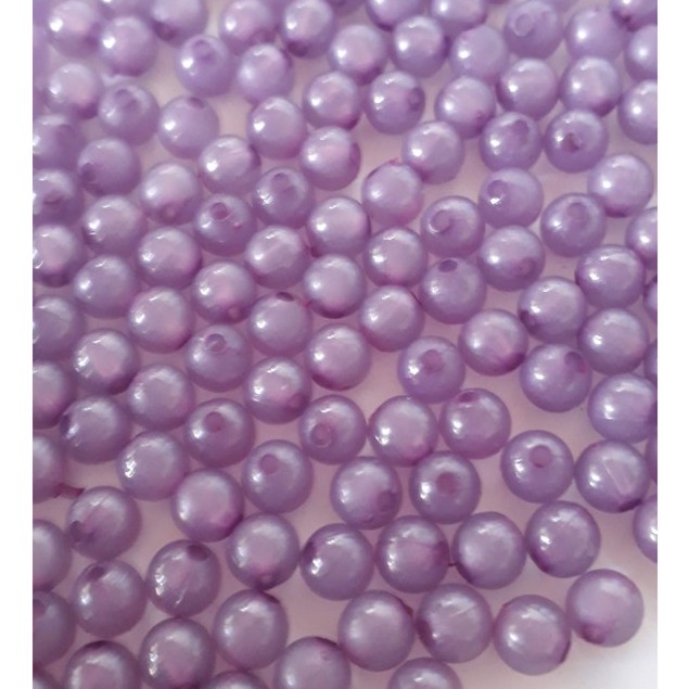 Pérola Roxa Claro Brilhante 6mm Pacote Com 50 Gramas | Shopee Brasil