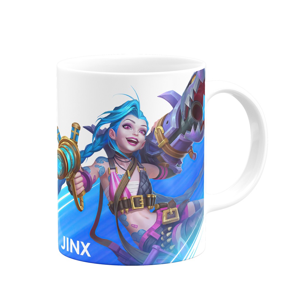 Caneca League Of Legends Lol Wild Rift Mobile Celular Jinx ...