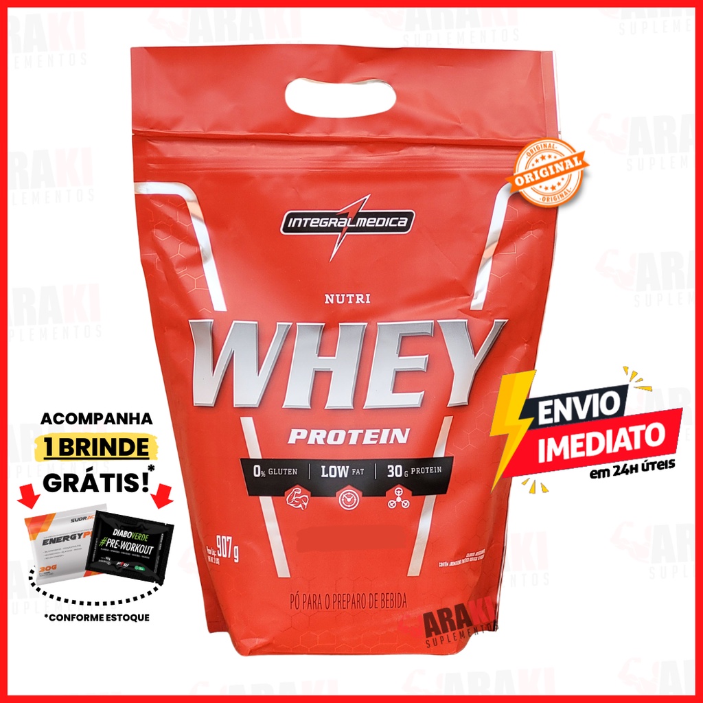 Nutri Whey Protein Refil 907g Original Integralmedica Escorrega O Preço