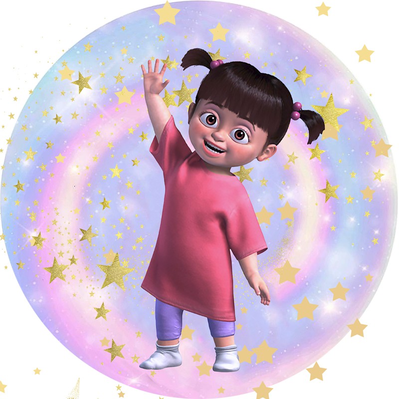 Painel De Festa Redondo Sublimado Em Tecido Tema Boo | Shopee Brasil