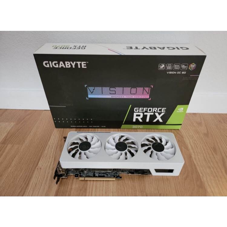 GIGABYTE NVIDIA GeForce RTX 3070 Vision OC GDDR6 8GB Graphics Card ...