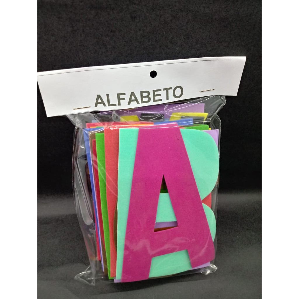 kit letras em eva alfabeto tamanho grande 13cm 2mm | Shopee Brasil