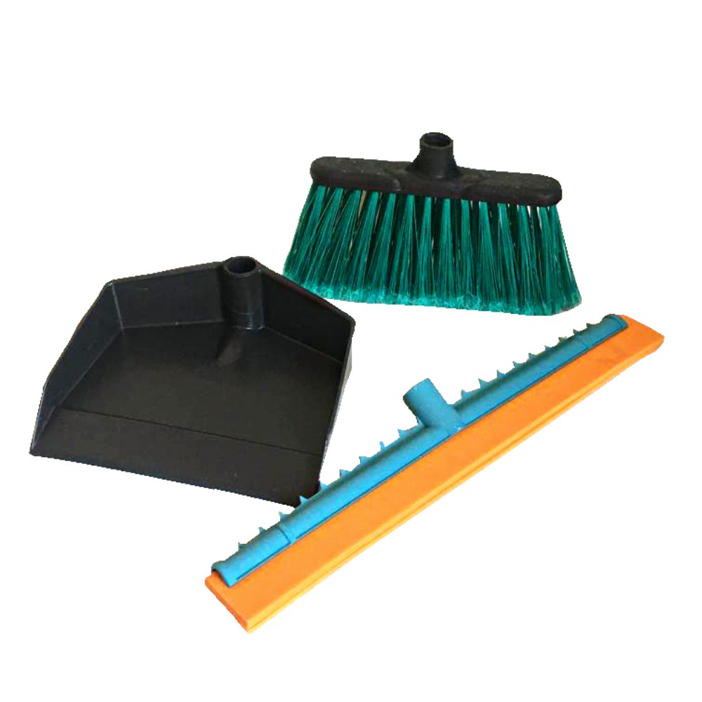 Kit Vassoura, Rodo de 41 cm e Pá de lixo Conjunto de limpeza para sua ...