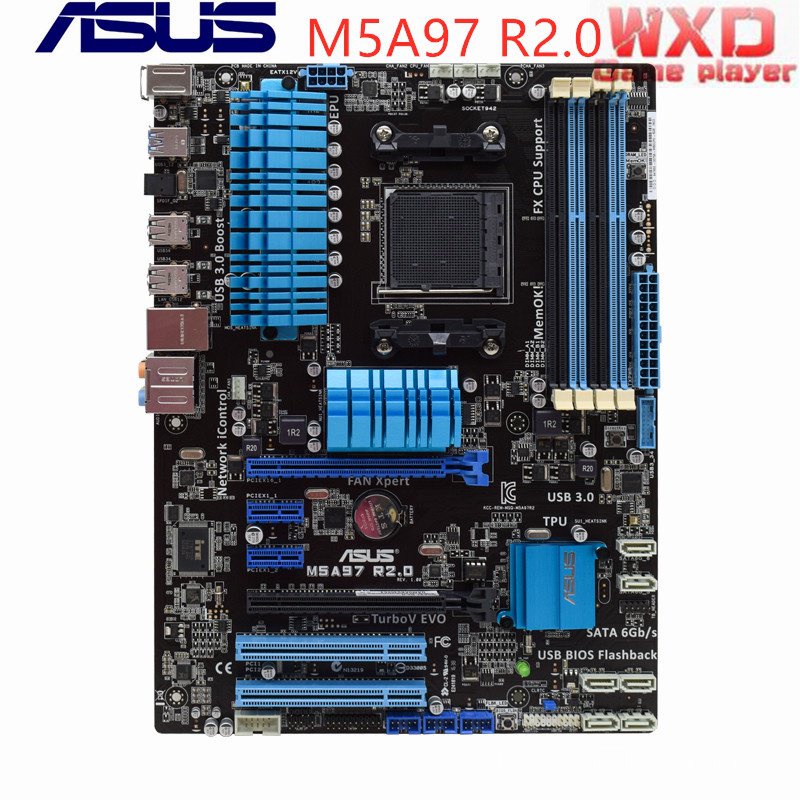 Asus m5a97 R2.0 AMD 970 DDR3 Tomada 32GB AM3 FX Penom II CPUs PCI-E x16 ...