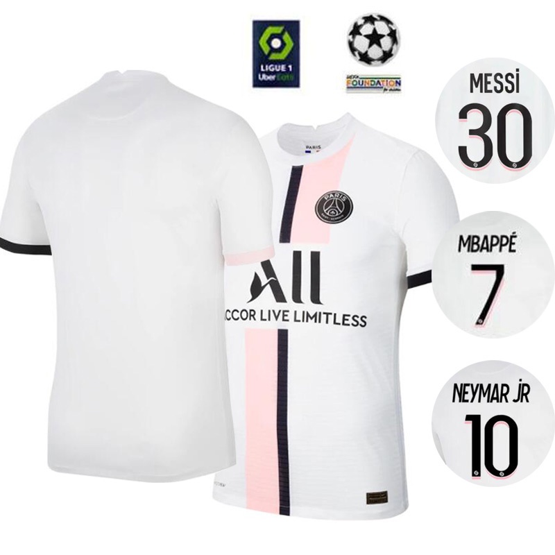 Messi 30 Camisa 2021-2022 Camisa De Futebol Psg Away Futebol Neymarjr 10 Mbapp 7 | Shopee Brasil