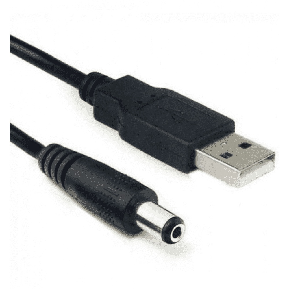 Cabo USB Conector P4 Pino 5.5mm X 2.5mm 50cm Para Fonte E Caixa De Som ...
