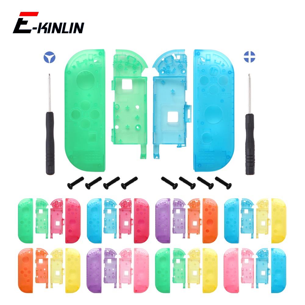 L R Controller Clear Casing Shell Case Substituição Da Chave De Fenda ...