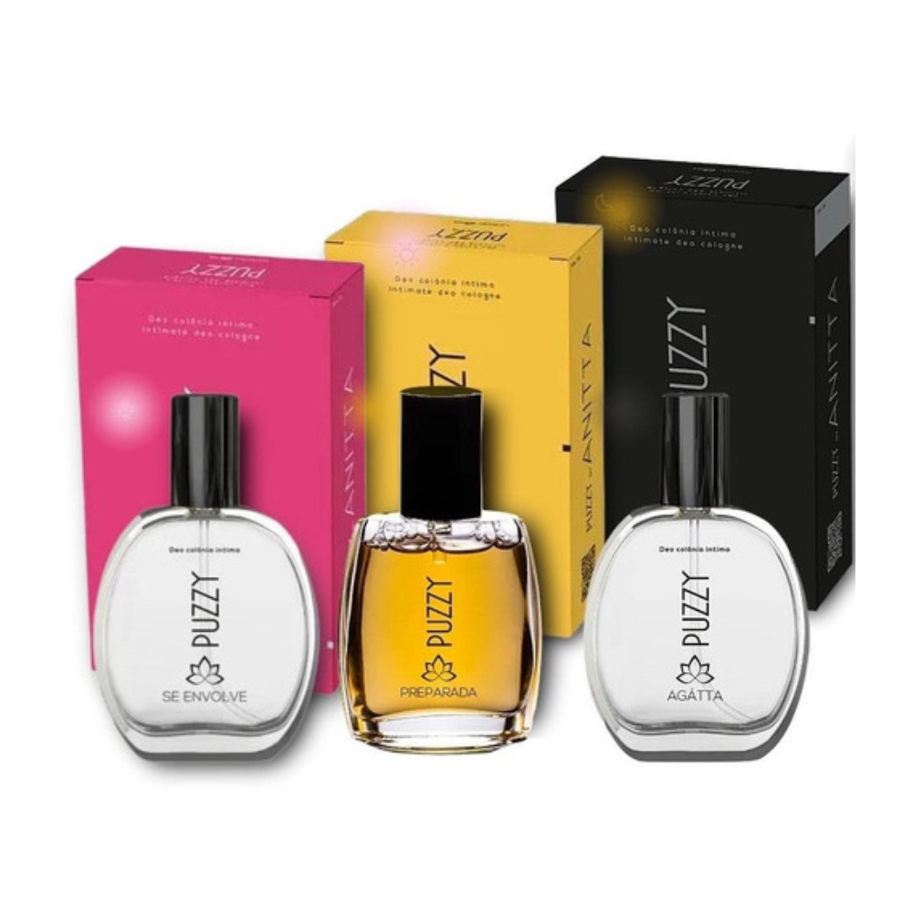 Kit Com 3 Perfume Intimo Anitta Puzzy Original Cimed | Shopee Brasil