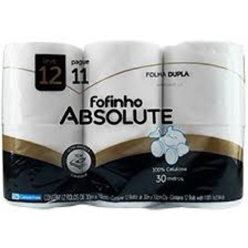 Papel Higienico Fofinho Absolute Folha Dupla Lv12 Pg11 Shopee Brasil