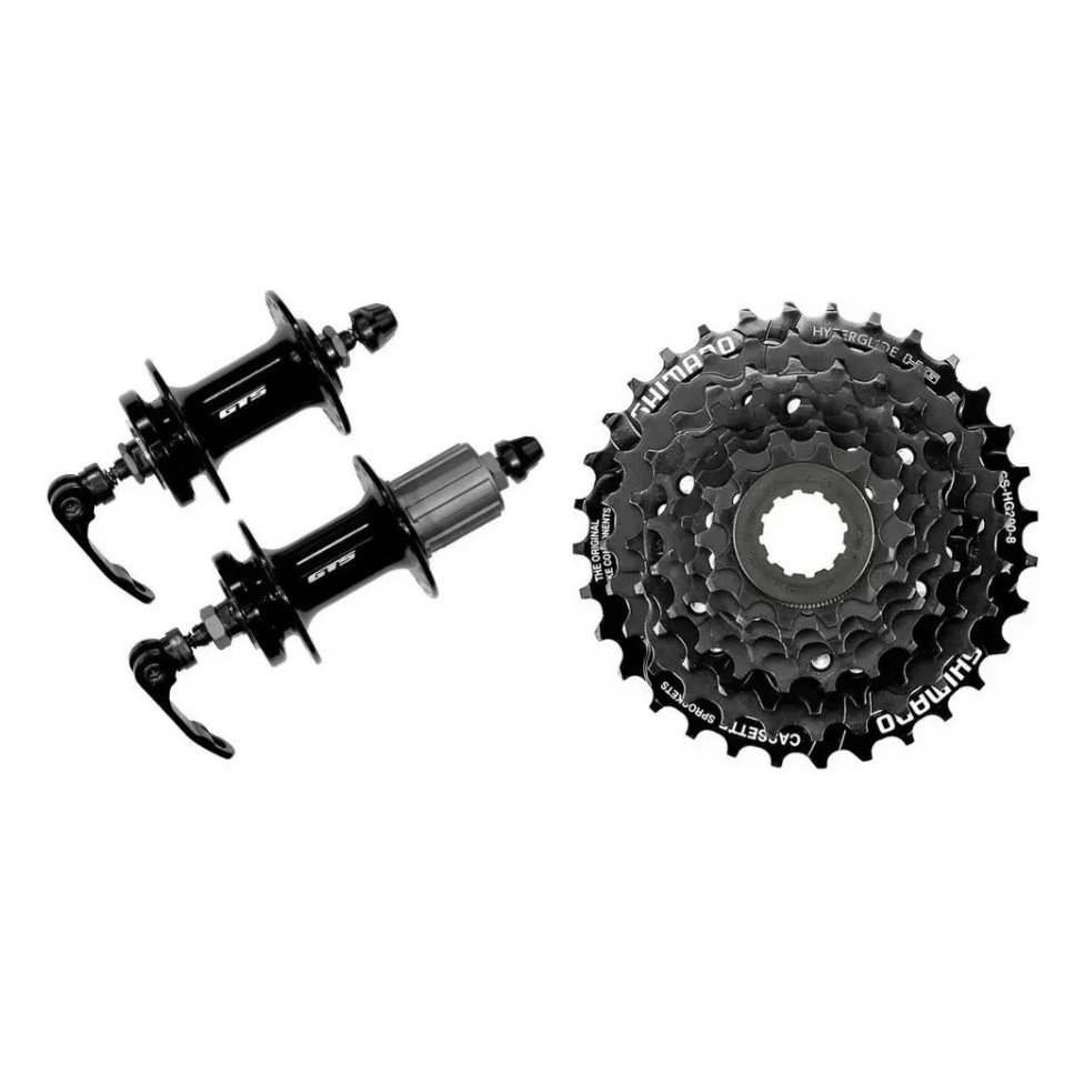 Kit K7 Shimano 8v 12/32 + Cubo K7 Gts Aluminio Com Rolamento 36 Furos ...