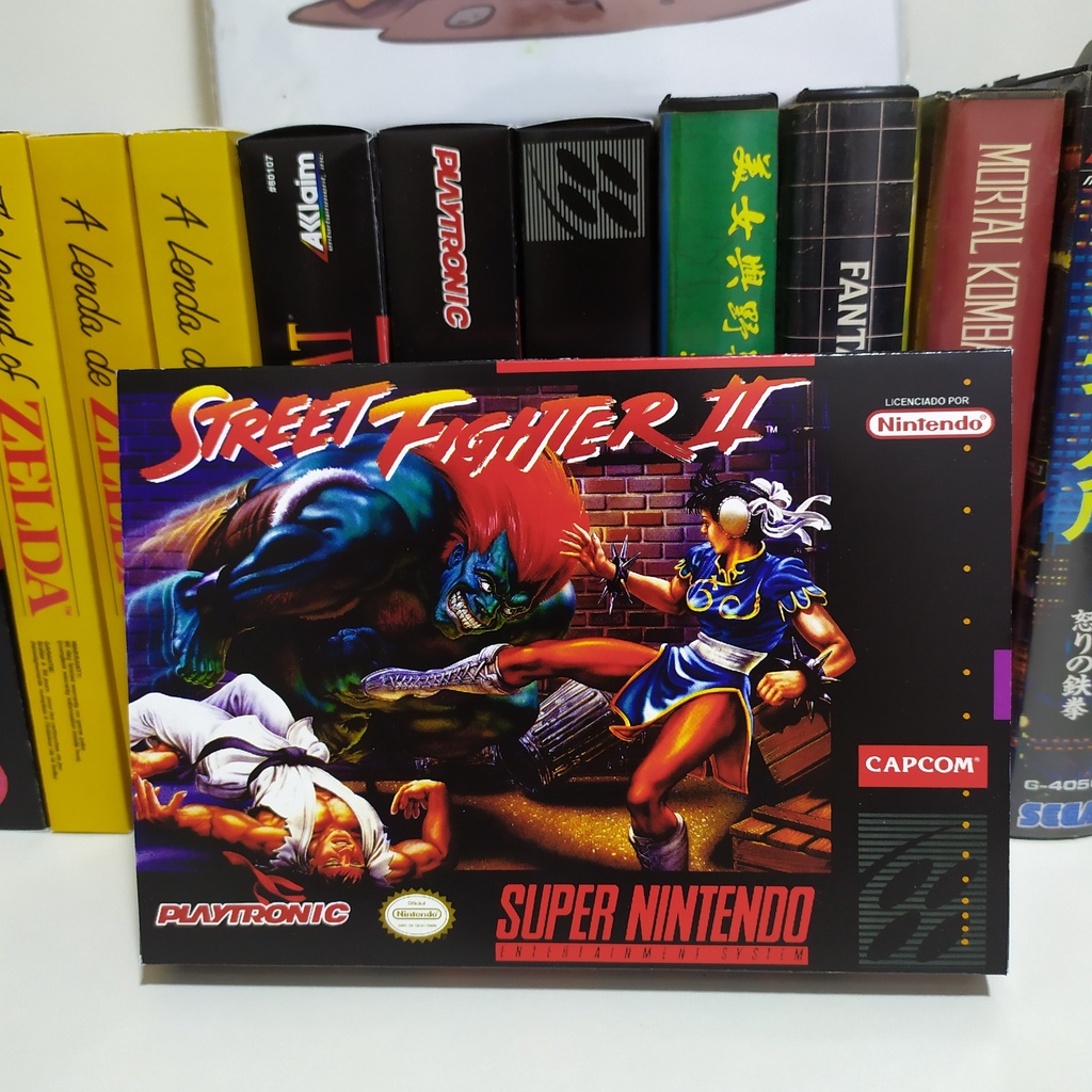 Street Fighter 2 - Box Traduzida do Jogo (Super Nintendo) | Shopee Brasil