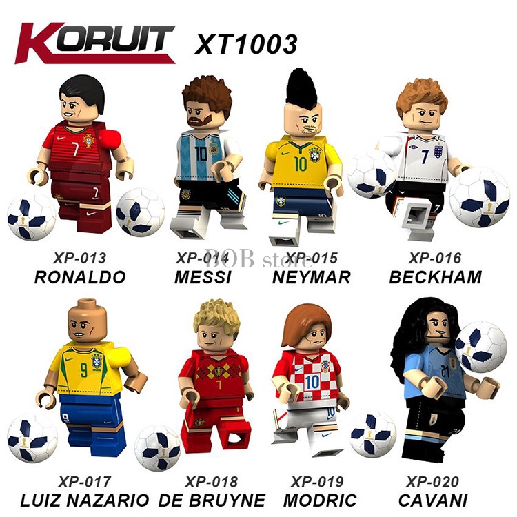 Lego Minifigures World Cup Soccer Building Block Brinquedos | Shopee Brasil