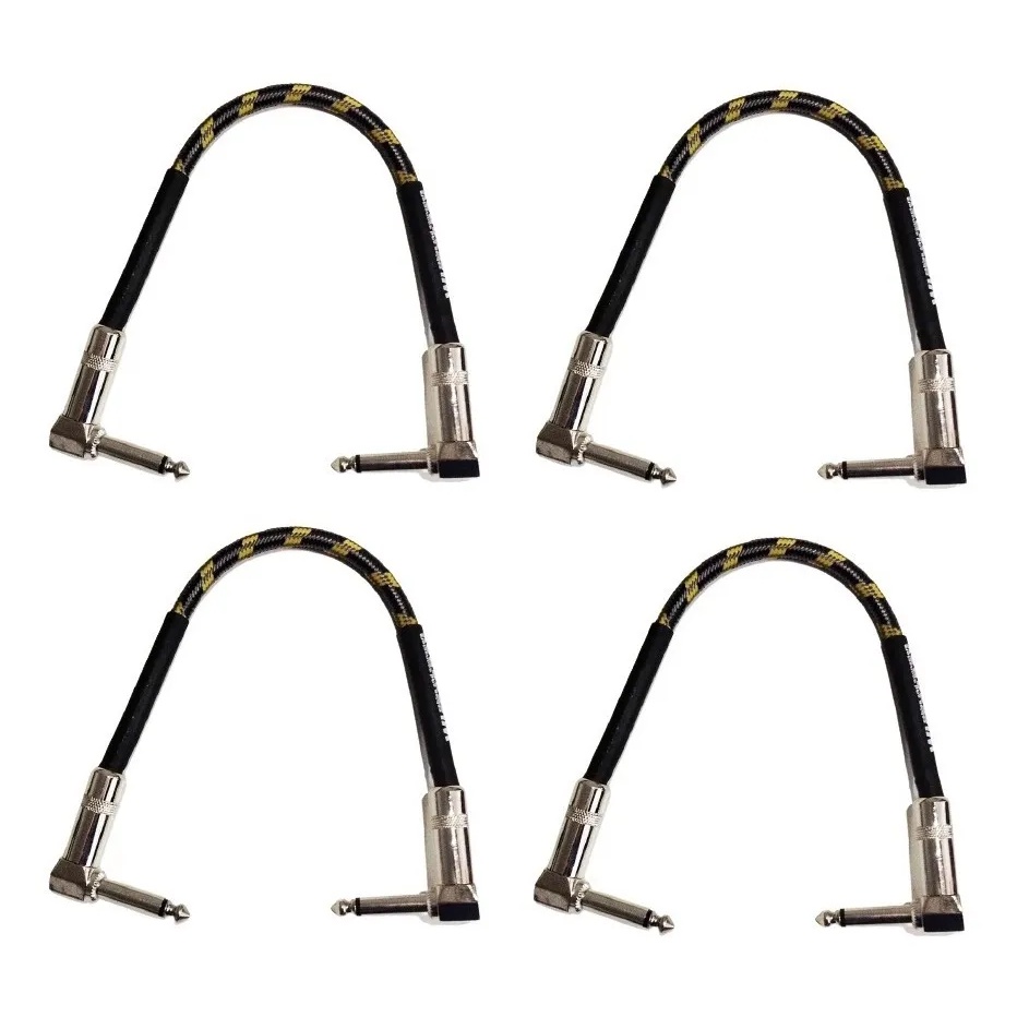 Kit 3 Cabos Pedal Guitarra 15cm P10 Em L Branco Ernie Ball - Escorrega ...