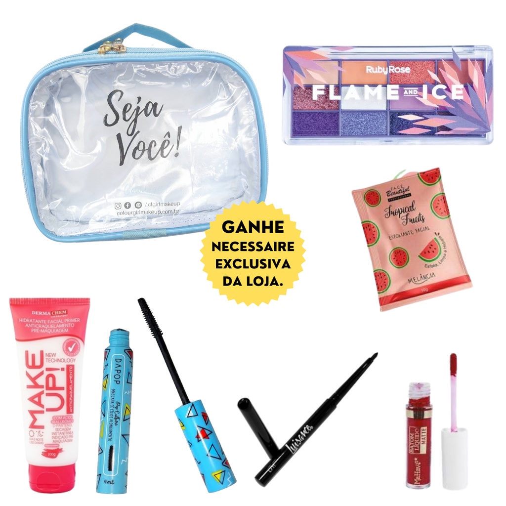 Kit Maquiagem Paleta Ruby Rose | Shopee Brasil
