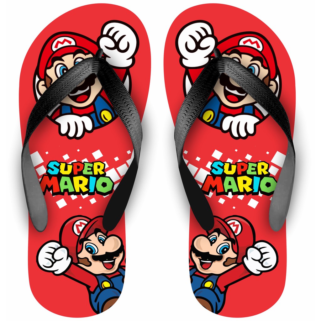 Chinelo de Dedo Mario Bross Sandalia Borracha CH0080 | Shopee Brasil