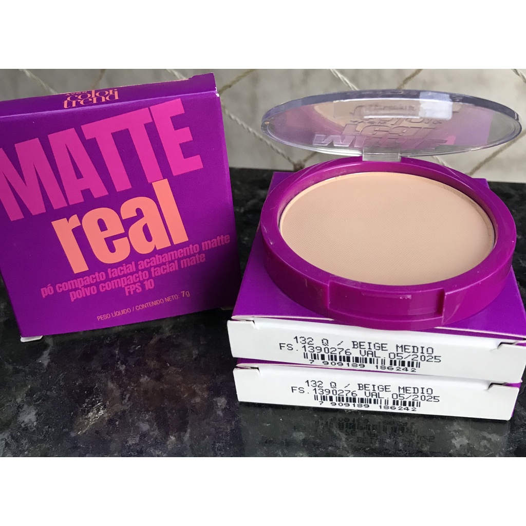 Pó compacto Avon acabamento matte real 7g | Shopee Brasil