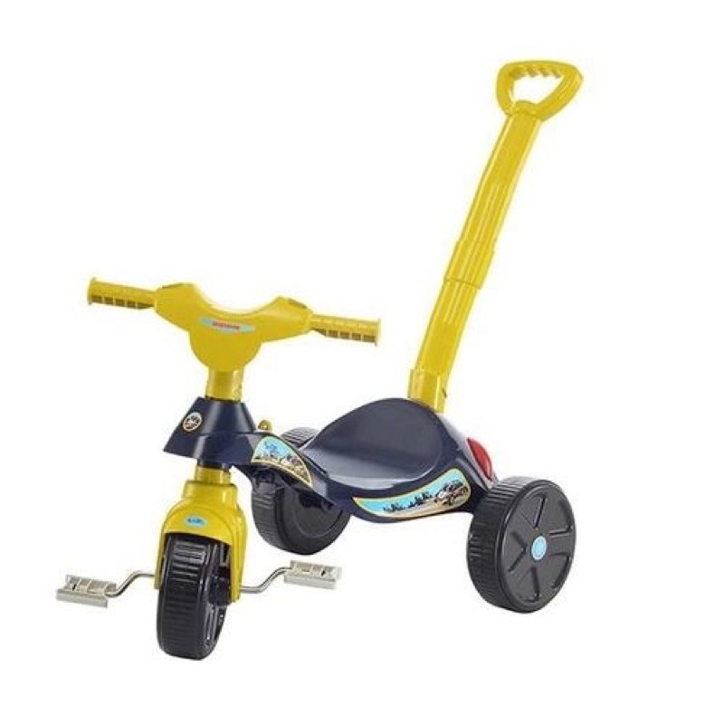 Triciclo Velotrol C Pedal Smile Empurrador Carrinho Passeio | Shopee Brasil