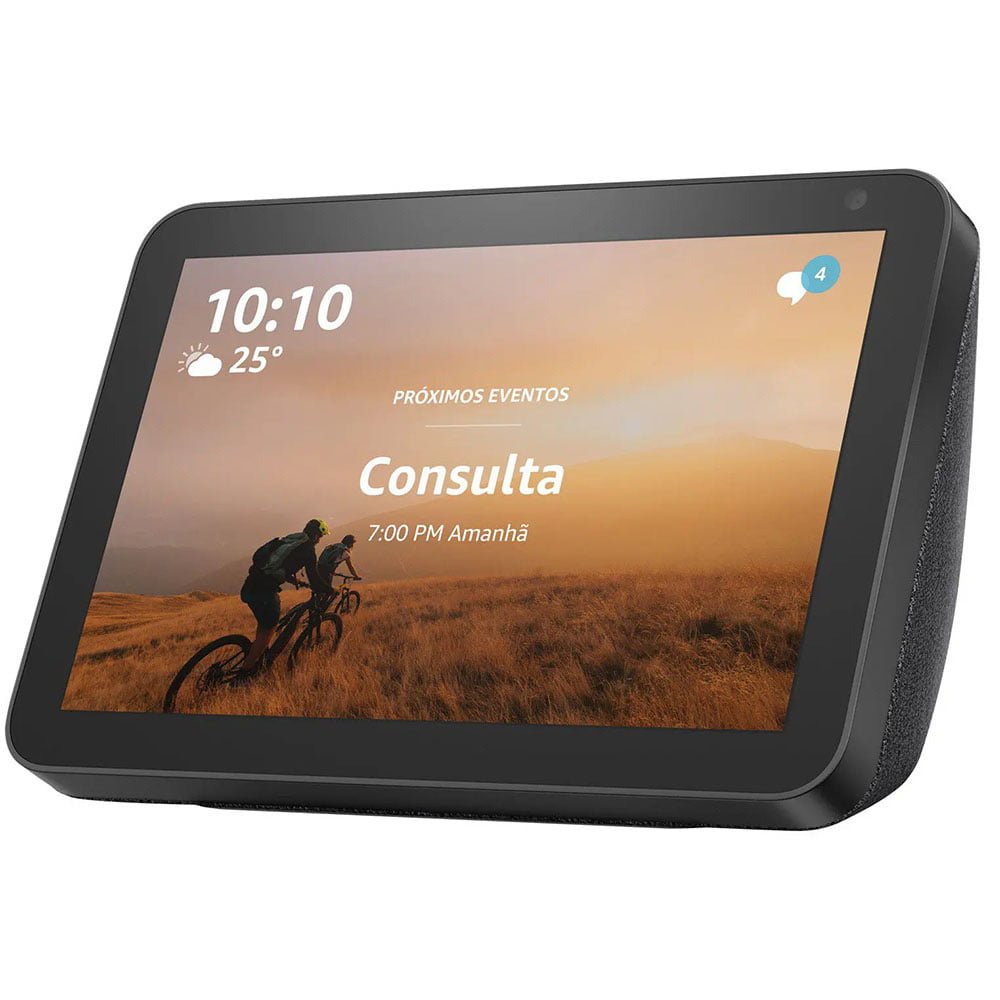 Echo Show 8 Amazon Tela 8 ” Inteligente Alexa E Câmera Preto | Shopee ...