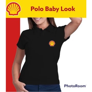 Camisa Feminina Polo Shell Baby Look | Shopee Brasil