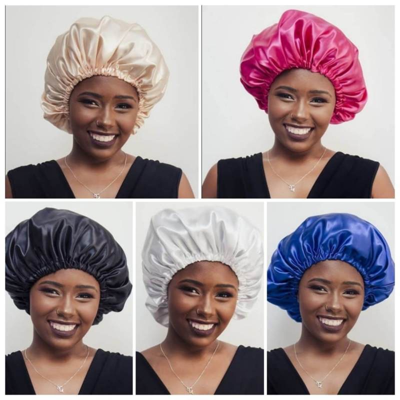 Touca de Cetim Simples Antifrizz Toca Seda Setim para Dormir Cabelo ...