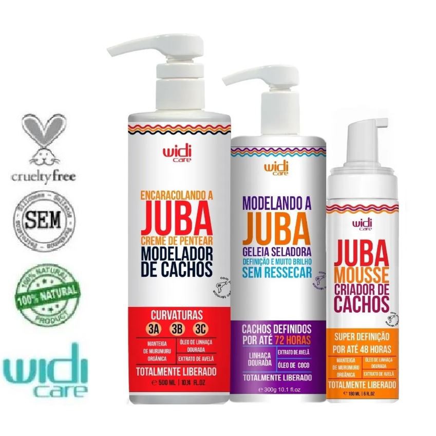 Kit com Encaracolando A Juba, Modelando A Juba Geleia, Mousse Criador ...