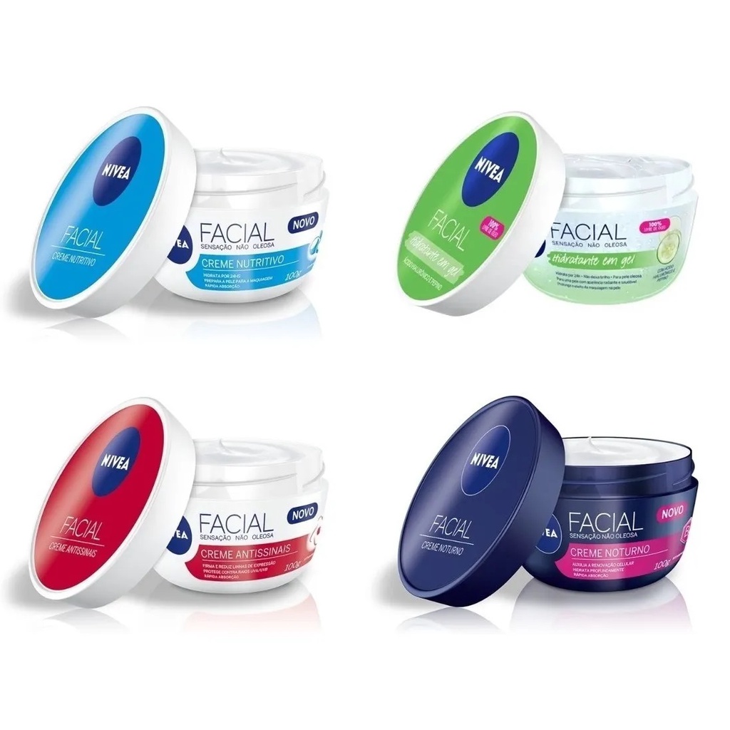 Nivea Creme Facial 5 Em 1 Noturno Antissinais Hidratação Nutritivo Hidratante Em Gel Para Pele