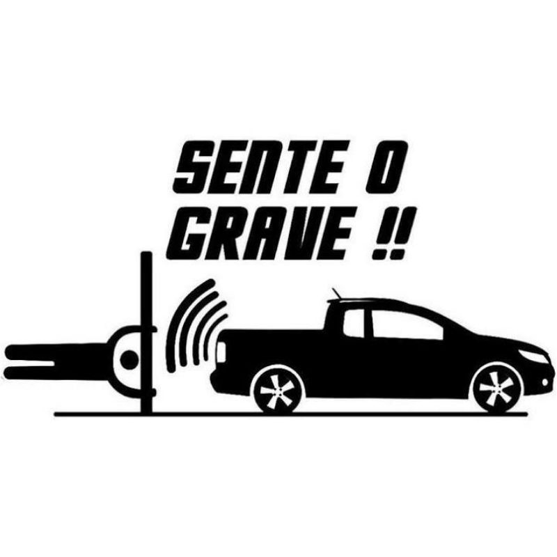 Adesivo Sente O Grave 18x7,6cm | Shopee Brasil