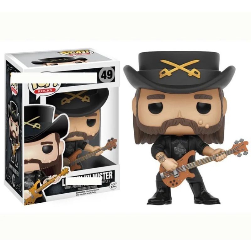 FUNKO POP Motorhead Lemmy Kilmister 49 # - Original e Oficial | Shopee ...