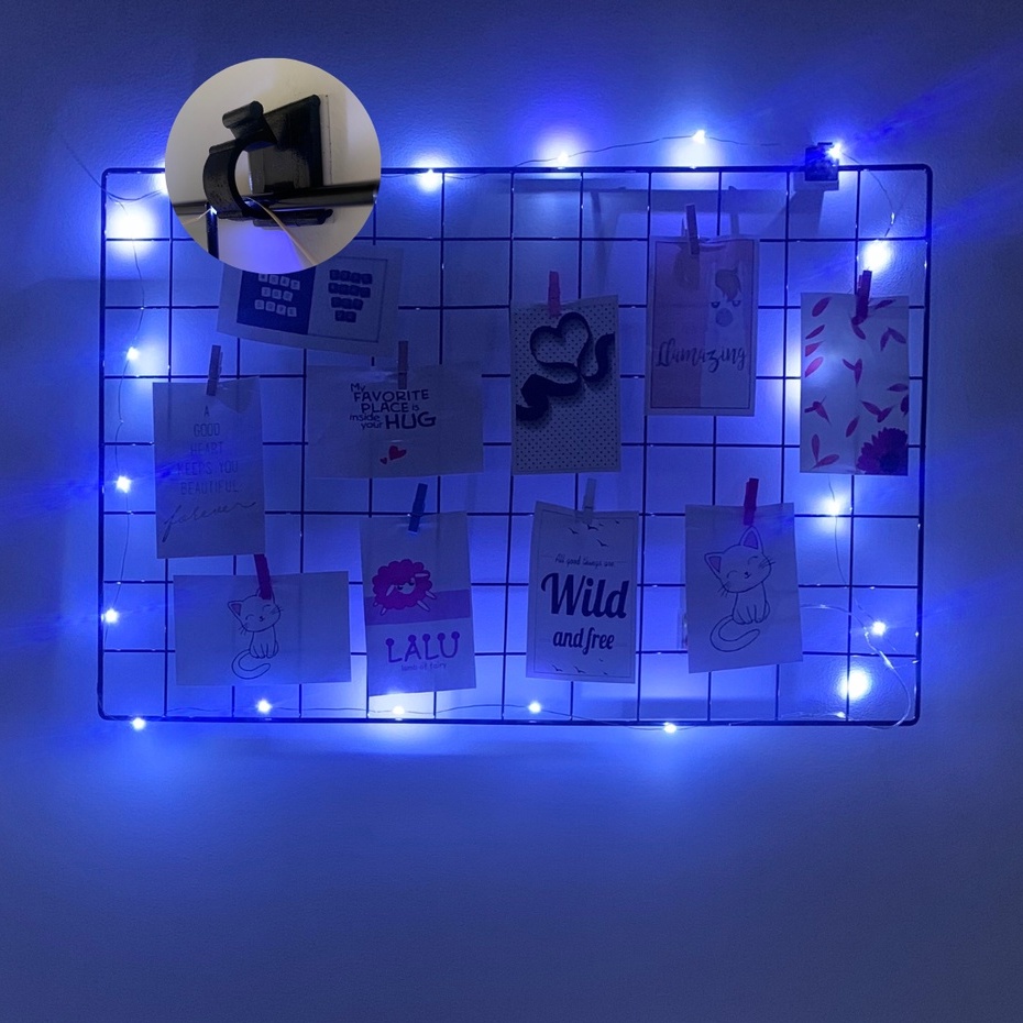 Memory Board Com Led Grade De Fotos Com Luz Mais Mini Prendedor E 2 ...
