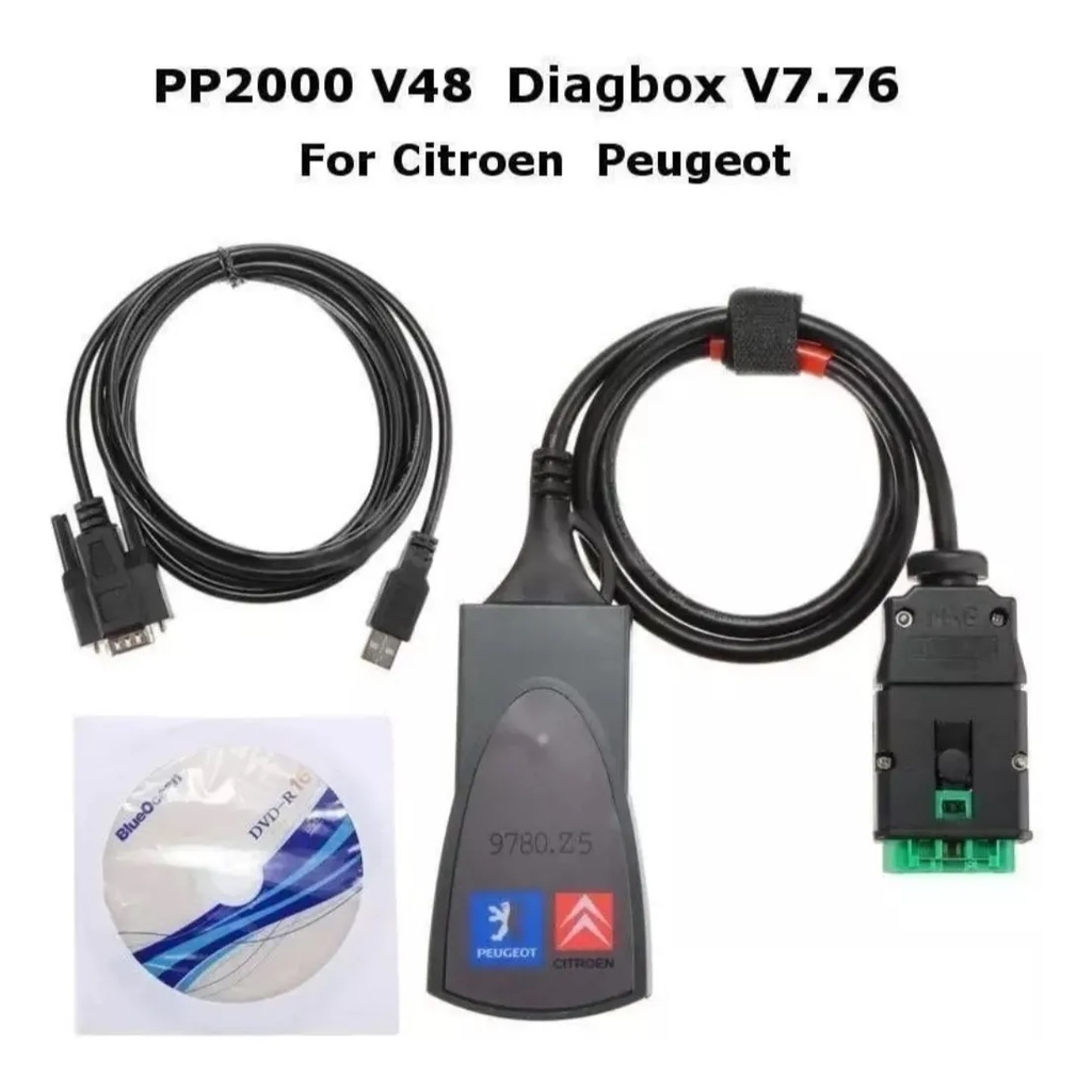 Scanner Diagbox V25 Pp2000 Citroën E Peugeot Novo | Shopee Brasil