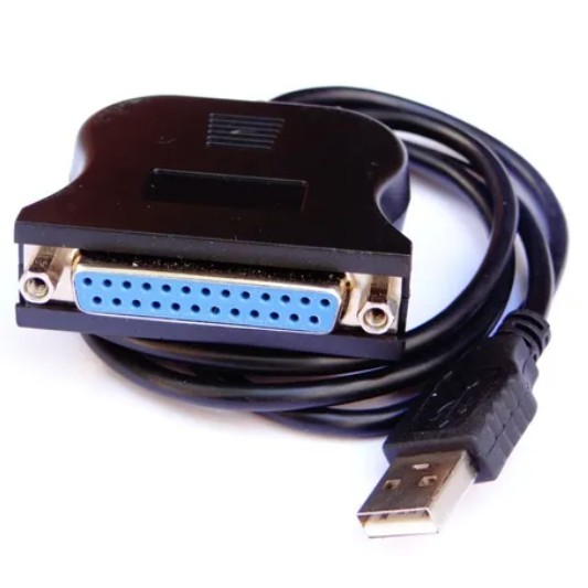 Cabo de dados serial usb DB25 fêmea RS232 paralelo impressora matricial ...