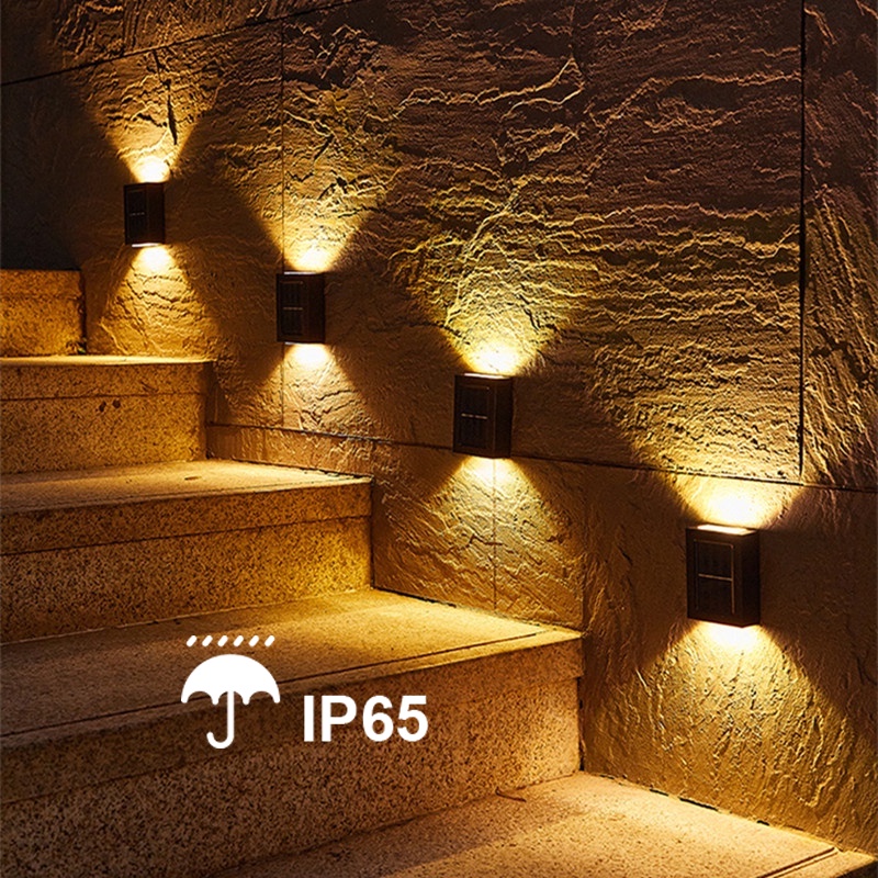 10LED Luminária Solar Parede Led Lampada Decoração Energia Solar Luz ...