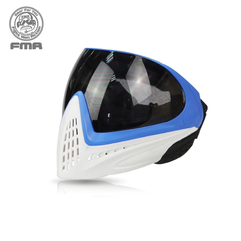 FMA F1 Full Face Mask With Single Layer Safety Anti-fog Goggle Mask ...