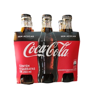 Kit Dual Refrigerante Coca Cola+Coca Cola Zero 250ml C/12Uni | Shopee ...