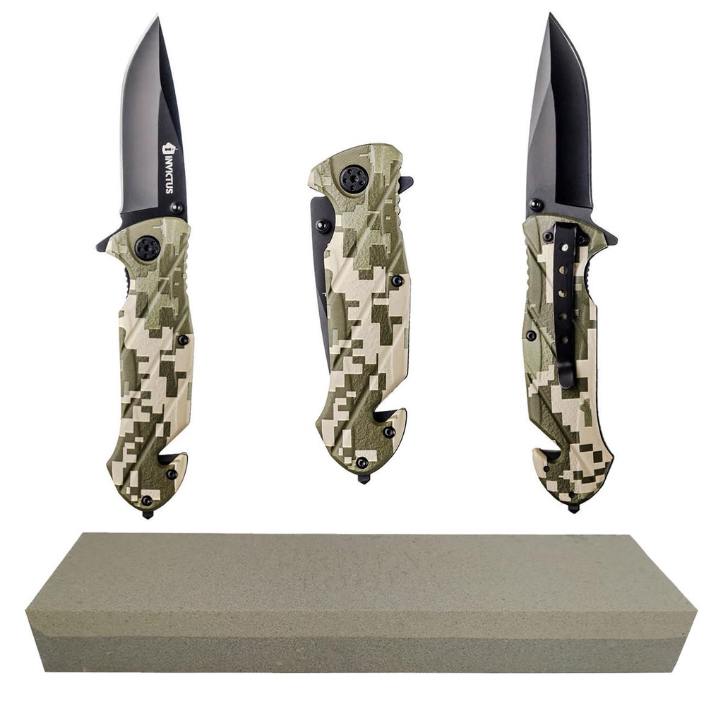 Canivete Invictus Squad Com Pedra De Amolar | Shopee Brasil