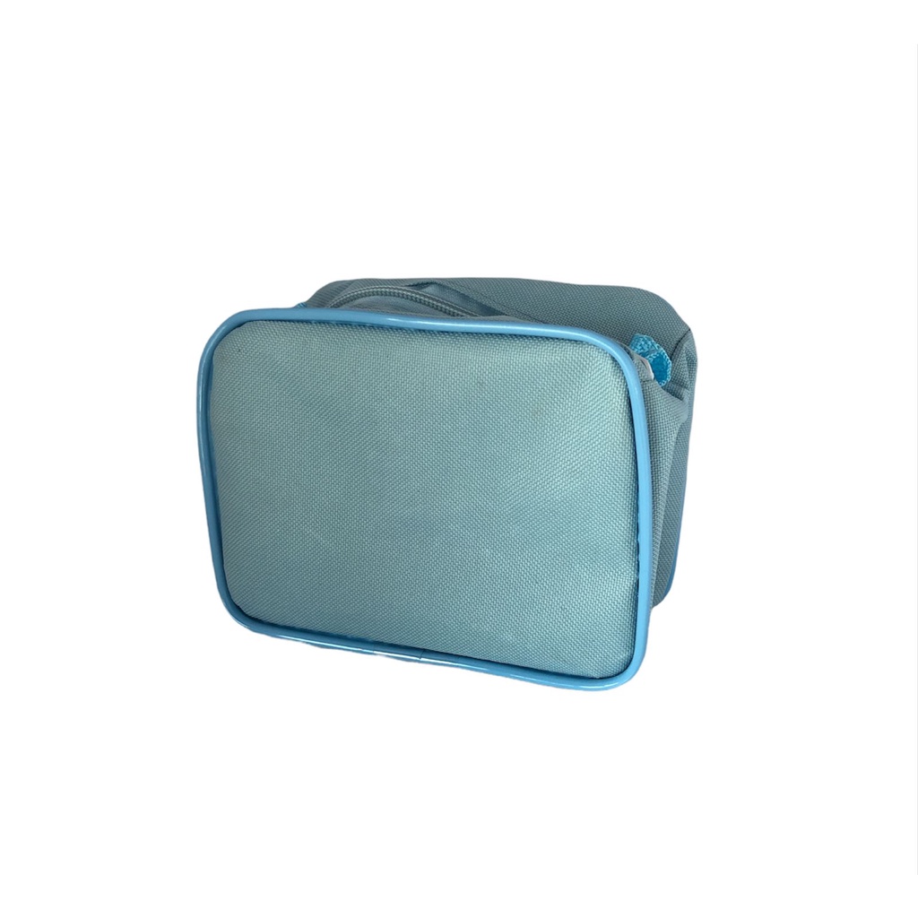 MINI necessaire inteira NAILON AZUL CLARO (tecido) 15x12 | Shopee Brasil