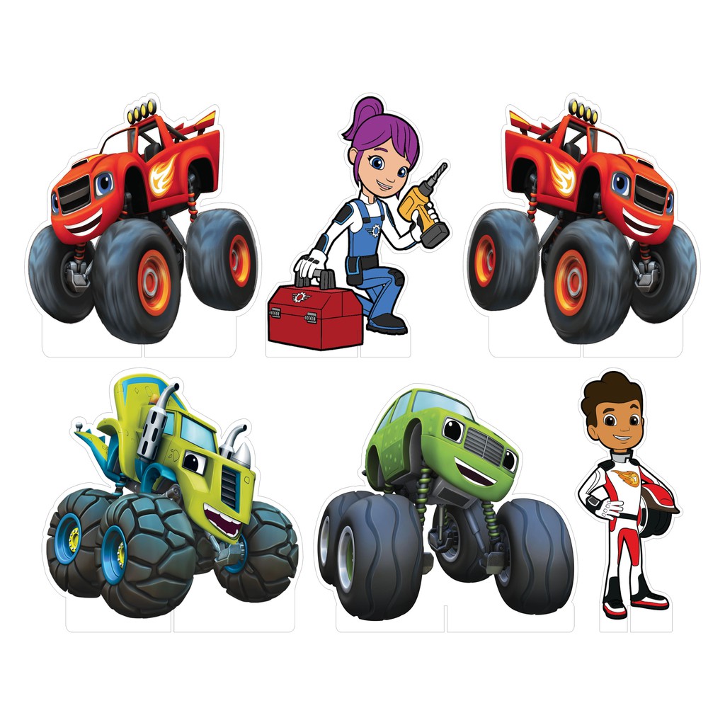 Kit Display De Mesa Festa Infantil Blaze Monster Machine | Shopee Brasil